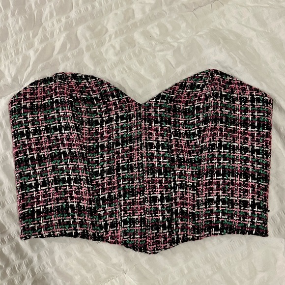 Zara | Tops | Zara Structured Corset Crop Top | Poshmark